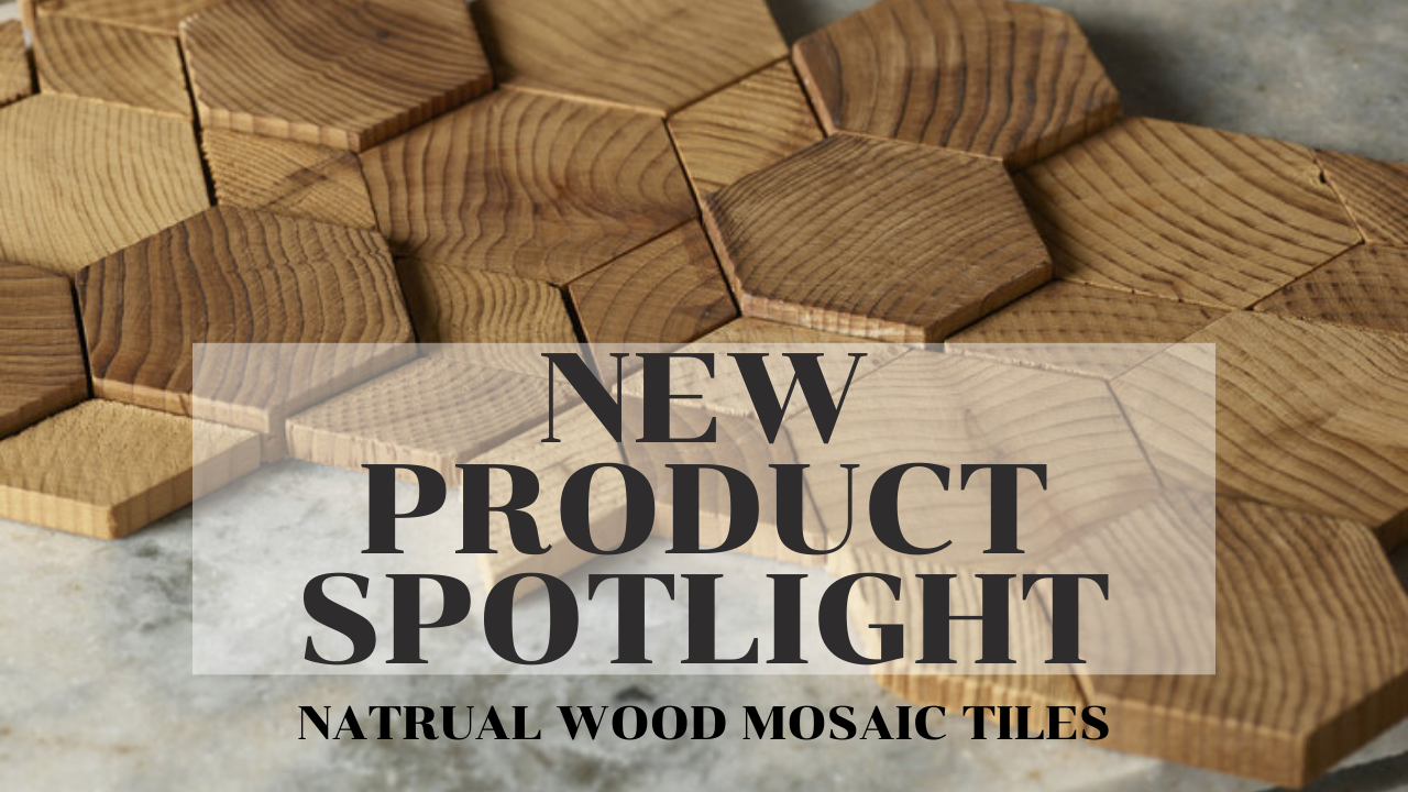 Natural Wood Mosaic Tiles - Center of Design